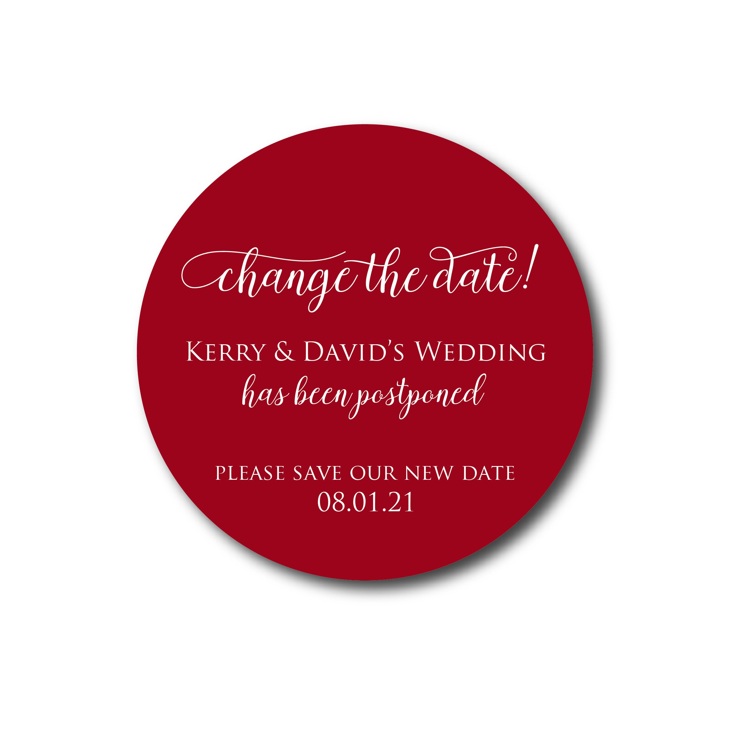 Change the Date Stickers Save the New Date Labels Save Our New | Etsy