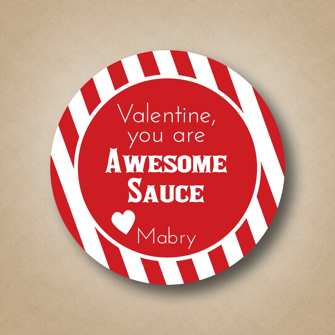 Valentine Stickers Awesome Sauce Stickers Kids Valentine - Etsy