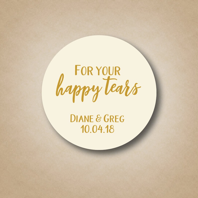 For Your Happy Tears Stickers Happy Tears Labels Tissue Box - Etsy