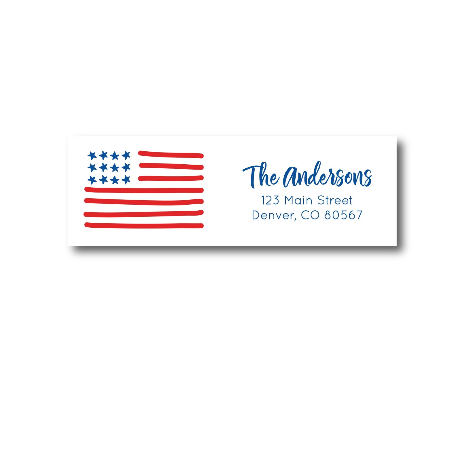 American Flag Address Labels Patriotic Address Labels American - Etsy