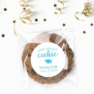 One Smart Cookie Stickers and Bags Set - Graduation Party Favors, One ...