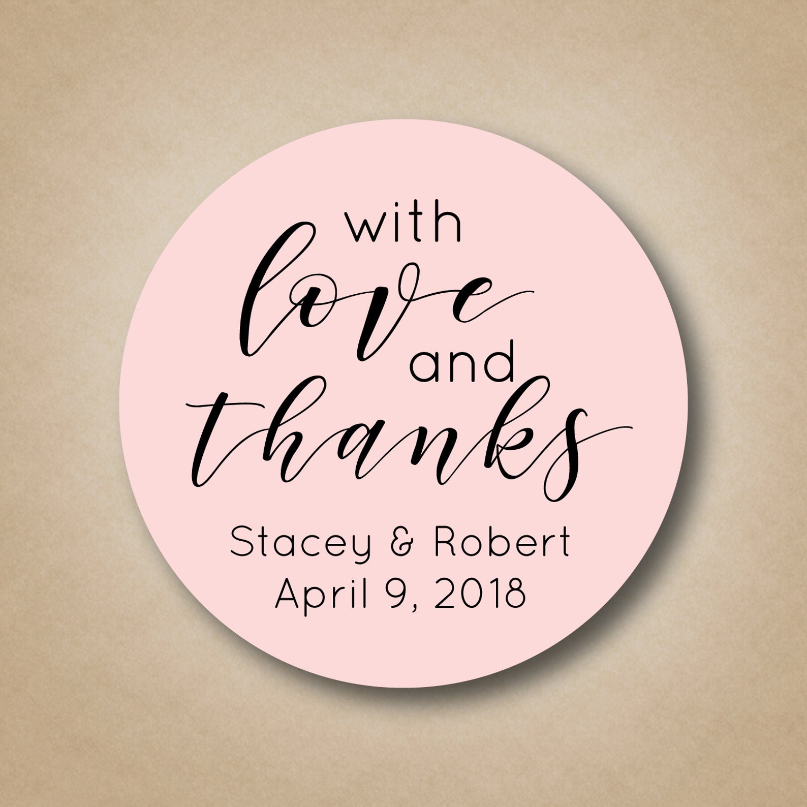 Wedding Thank You Stickers Favor Labels Bridal Shower Stickers Wedding ...