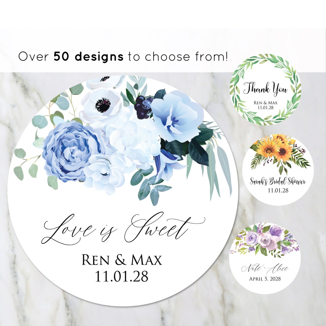 Wedding Stickers, Favor Stickers, Custom Labels, Custom Wedding ...