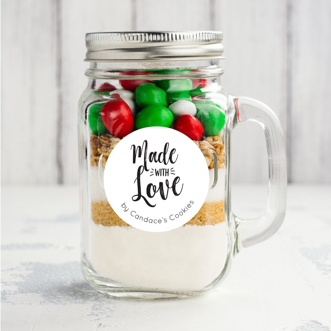 Made With Love Sticker Handmade Sticker Made With Love Label Handmade ...