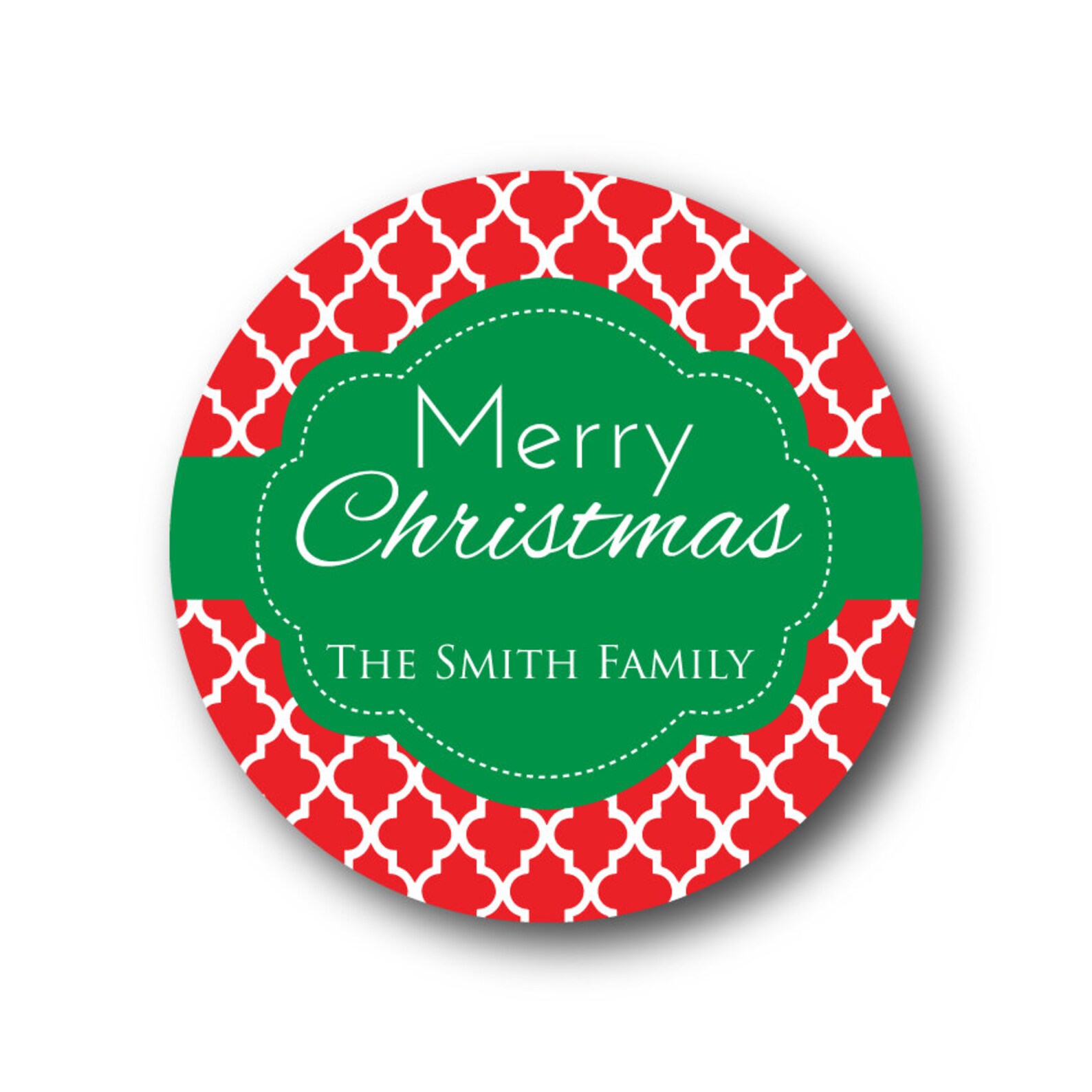 Christmas Sticker Personalized Christmas Label Holiday Gift - Etsy