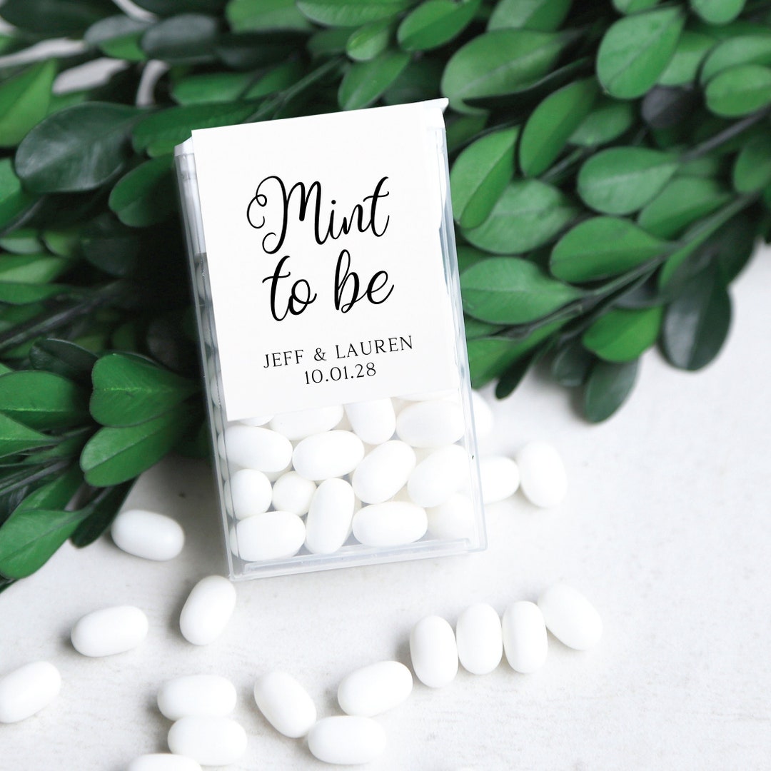 Mint to Be Stickers - Wedding Favor Sticker, Mint Labels, Bridal Shower ...