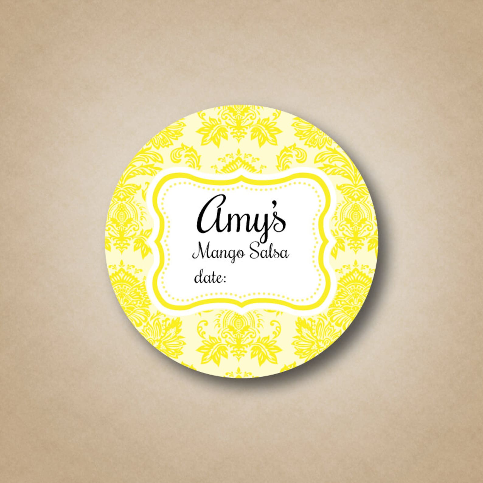Green Canning Labels Sweet Pickles Relish Canning Labels Green Damask ...