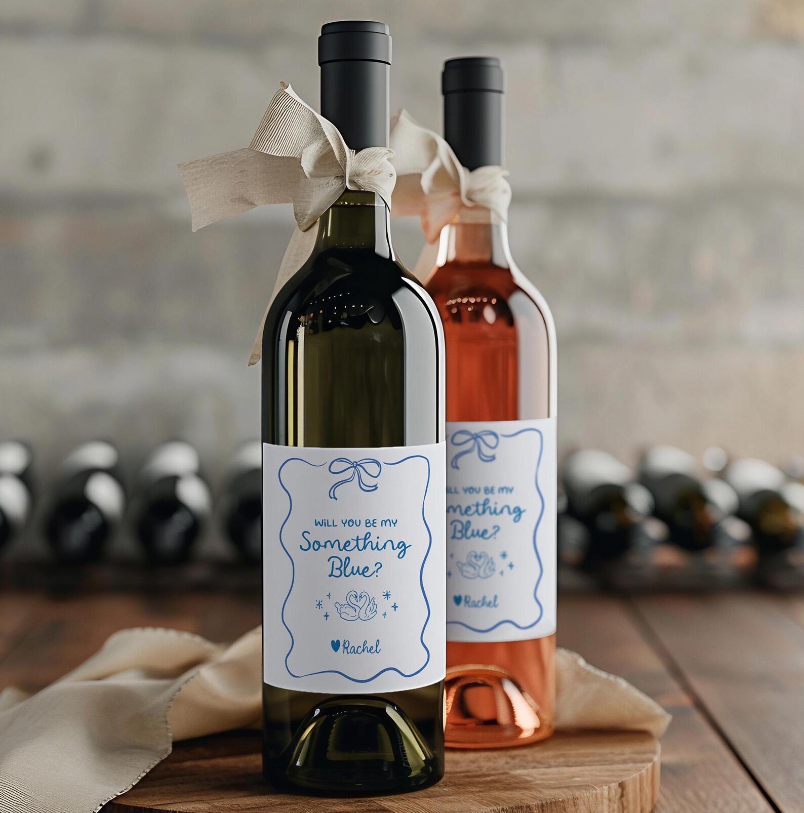 Bridesmaid Proposal Wine Labels - Can't Say I Do Without You Maid of ...