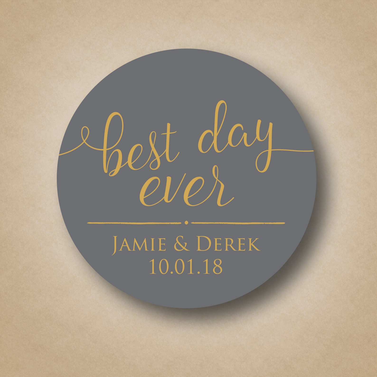 Wedding Stickers Best Day Ever Stickers Wedding Favor Labels - Etsy