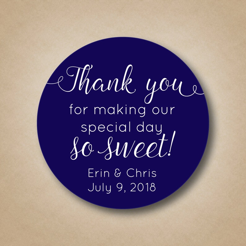 Wedding Stickers Custom Favor Labels Wedding Labels Thank You Etsy