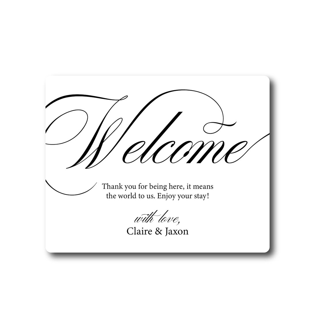 Wedding Welcome Labels Large Wedding Welcome Stickers | Etsy