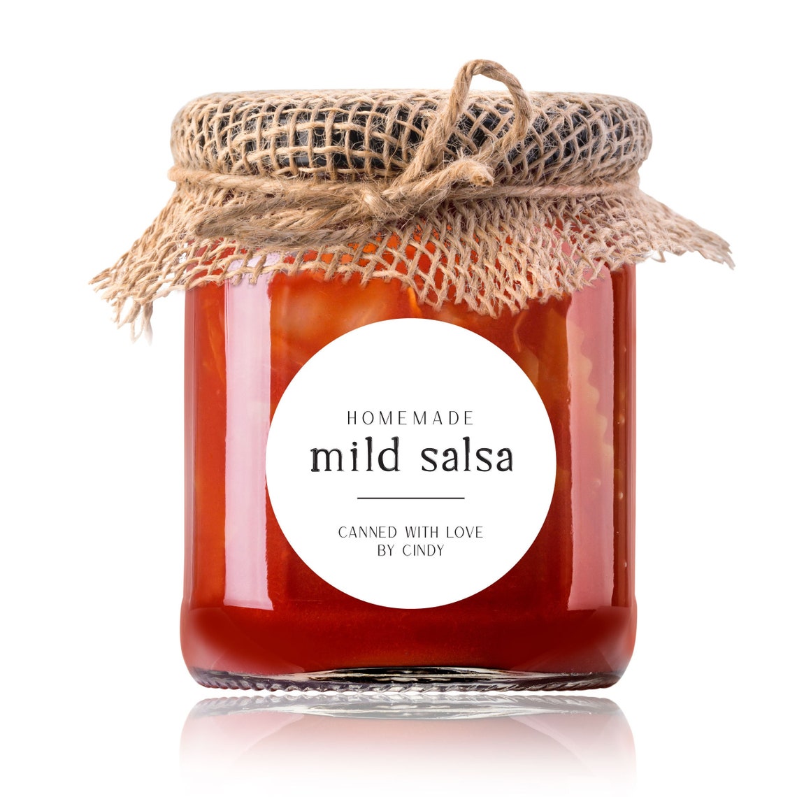 Canning Labels Mason Jar Labels Salsa Labels Homemade Canning Sticker ...