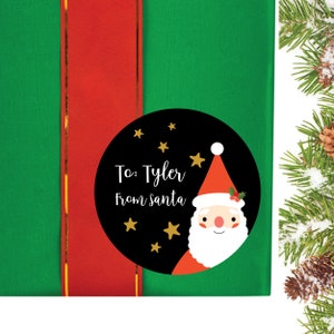 Christmas Stickers From Santa Gift Labels, From Santa Gift Stickers, to ...