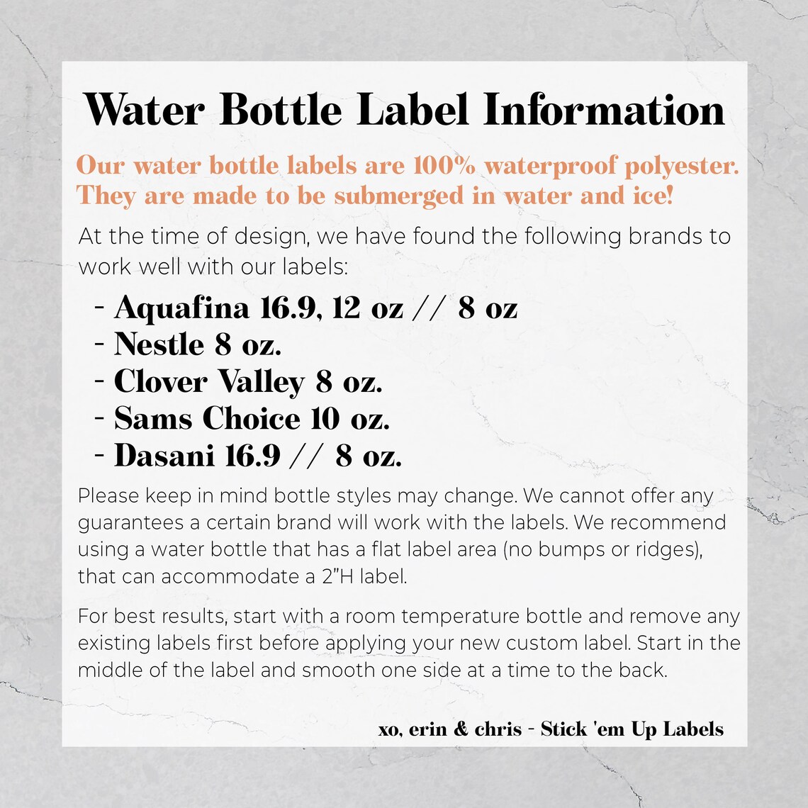 Wedding Water Bottle Label Botanical Water Bottle Label - Etsy