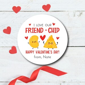 Classroom Valentine Stickers - Potato Chip Bag Valentine Stickers, I ...