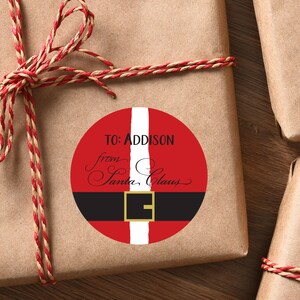 Christmas Stickers - From Santa Gift Labels, From Santa Gift Stickers ...