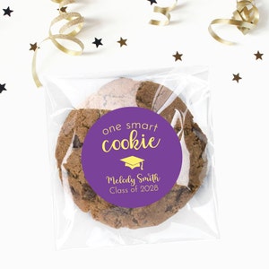 One Smart Cookie Stickers and Bags Set - Graduation Party Favors, One ...