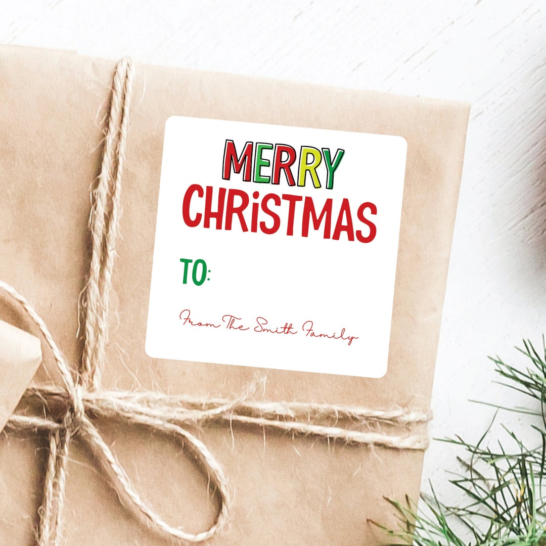 Christmas Gift Labels - Christmas Stickers, to From Christmas Labels ...