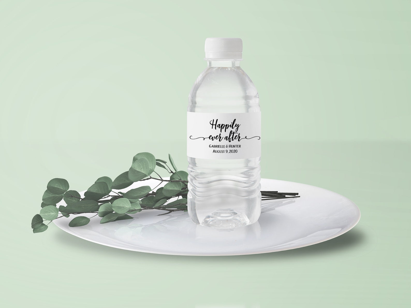Happily Ever After Water Bottle Label Wedding Water Bottle - Etsy