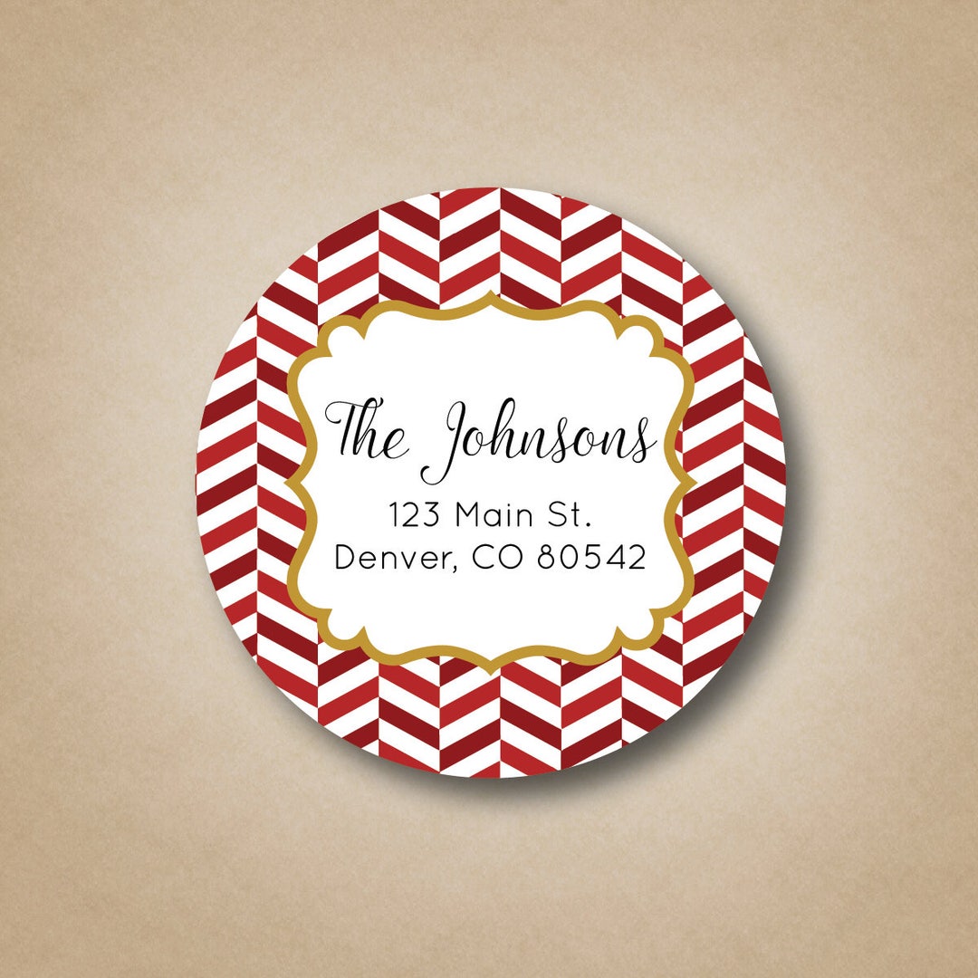 Personalized Address Sticker Christmas Address Labels Christmas Return ...