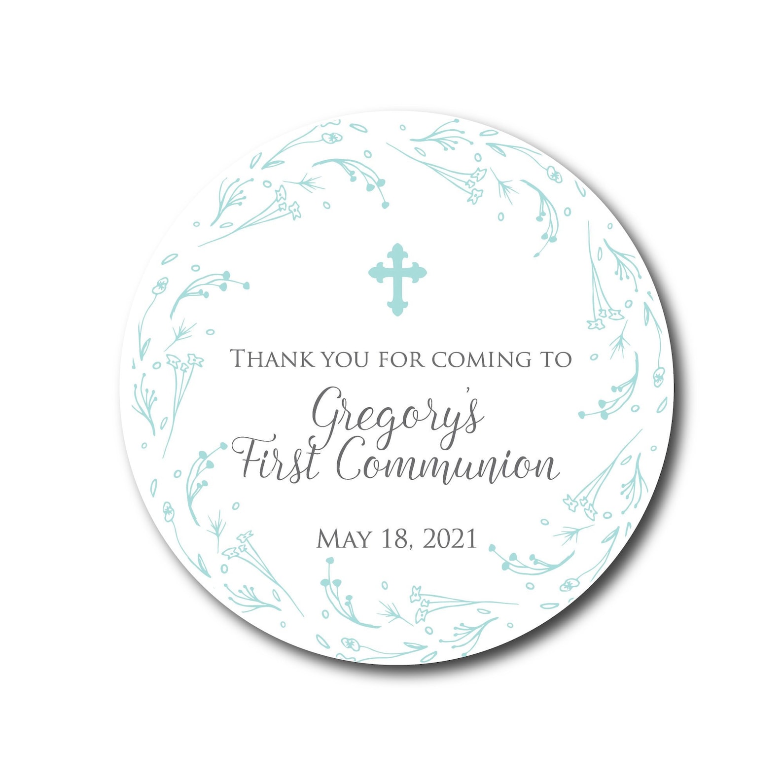 First Communion Favor Stickers First Communion Stickers for Boys First ...