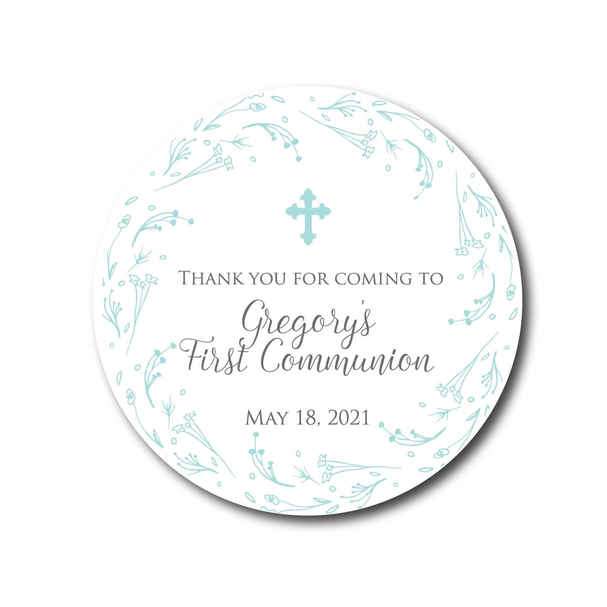 First Communion Favor Stickers First Communion Stickers for Boys First ...