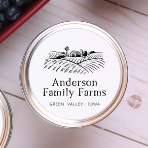 Farmhouse Canning Labels - Farm Canning Labels, Mason Jar Labels ...