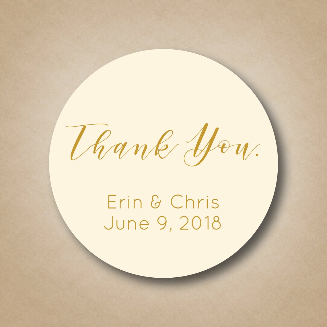 Wedding Stickers Thank You Labels Custom Wedding Favor - Etsy