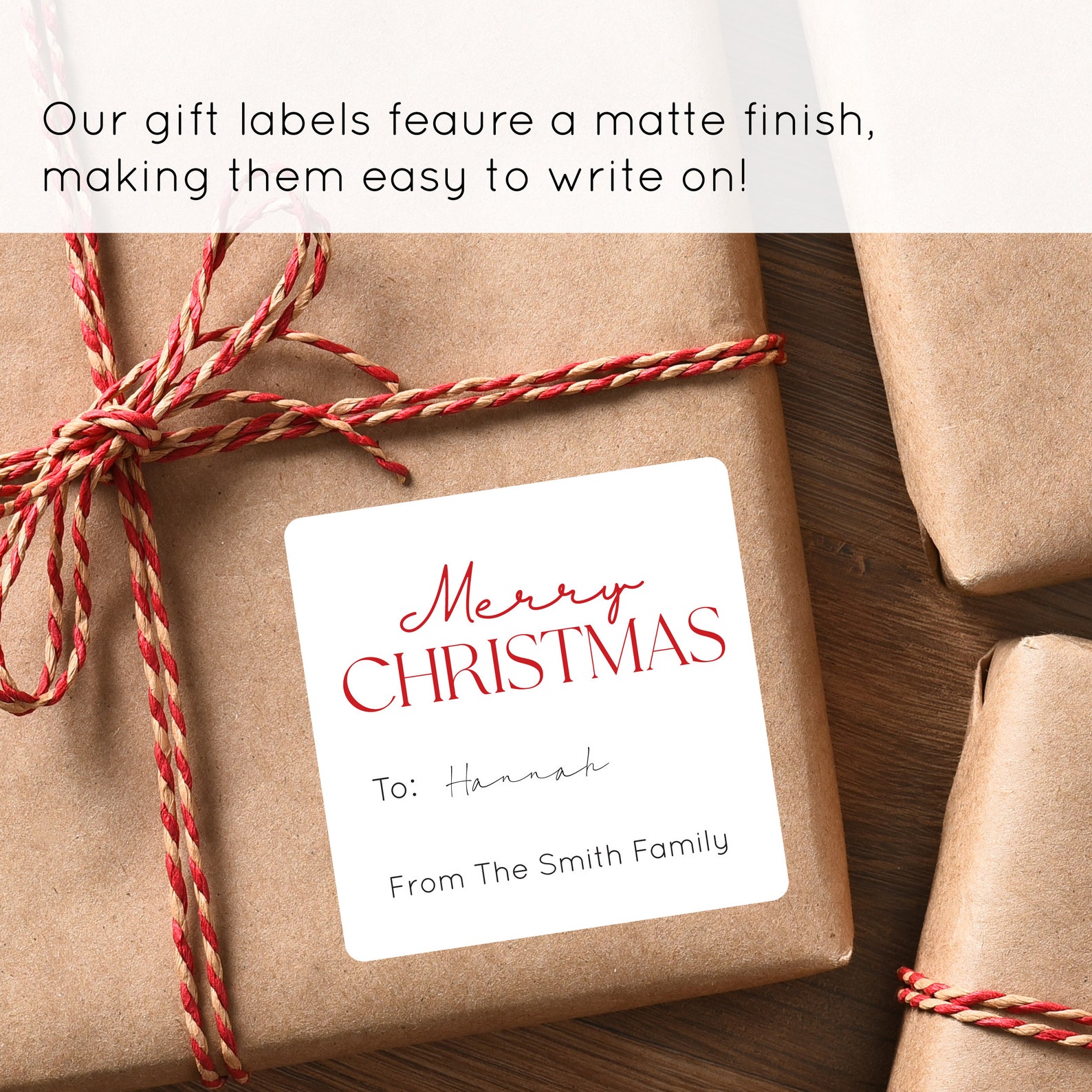 Christmas Stickers - Christmas Gift Labels, to From Christmas Labels ...