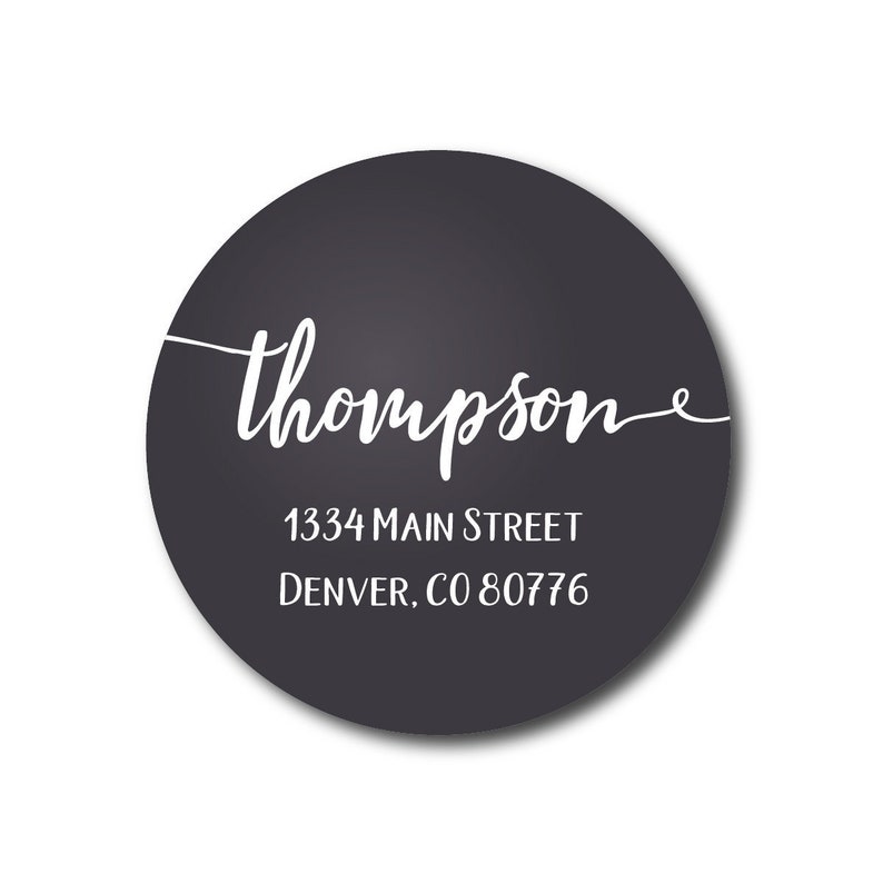 Personalized Return Address Labels Chalkboard Address Labels | Etsy