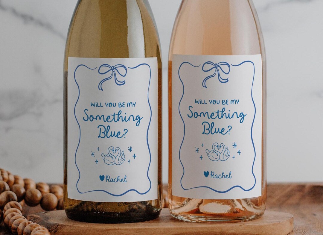 Bridesmaid Proposal Wine Labels - Can't Say I Do Without You Maid of ...