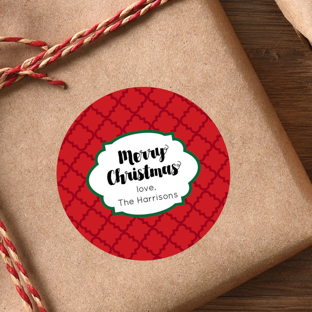 Christmas Gift Labels Christmas Gift Tag Christmas Stickers ...