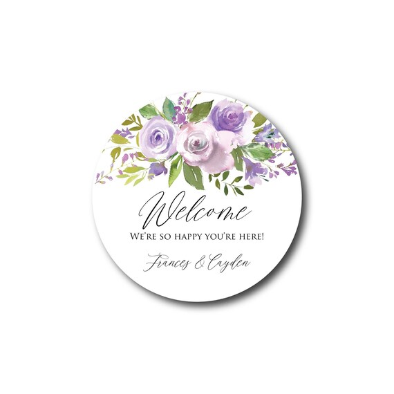 Wedding Welcome Stickers Welcome Bag Label Welcome Box Label - Etsy