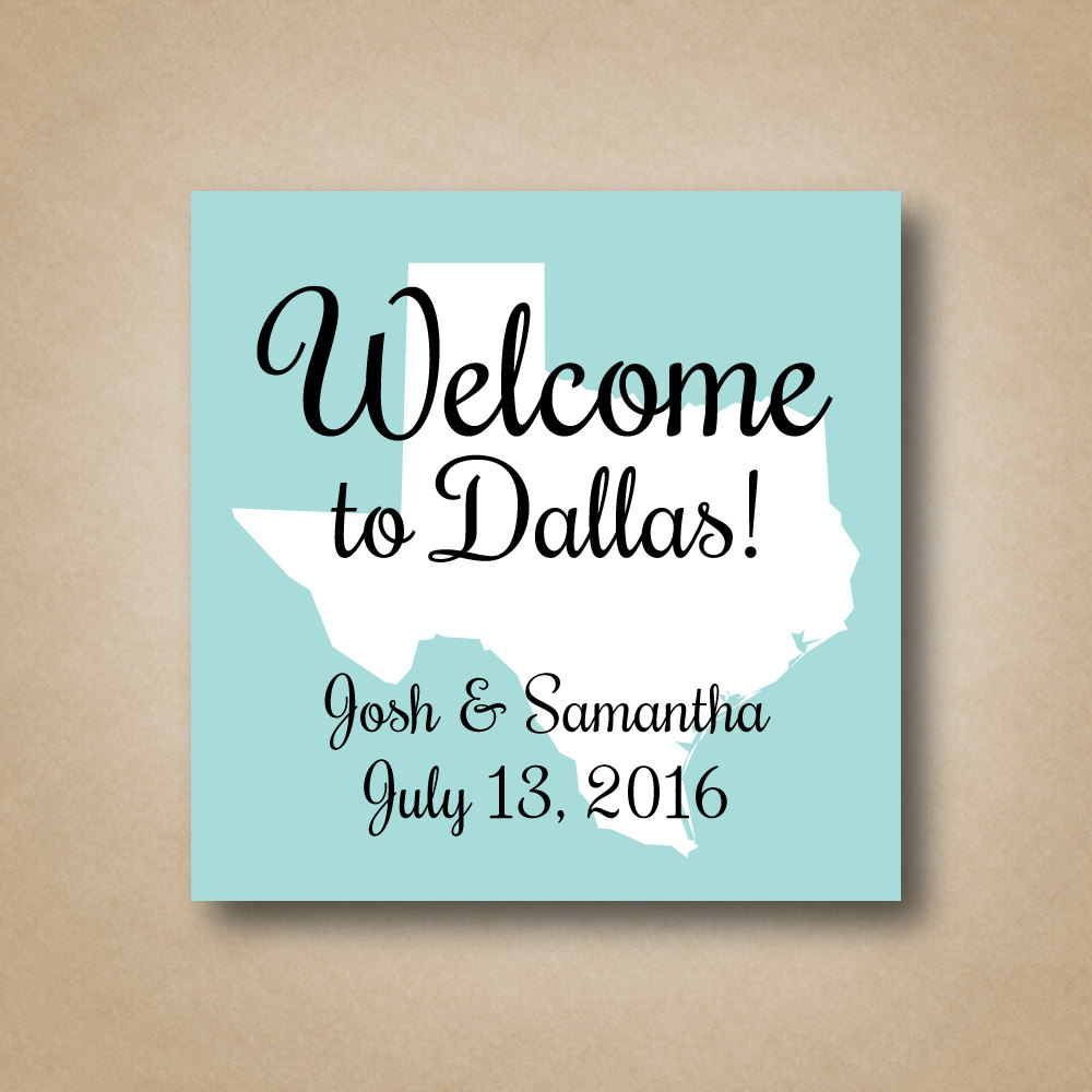 Wedding Welcome Stickers State Welcome Stickers Welcome Bag - Etsy