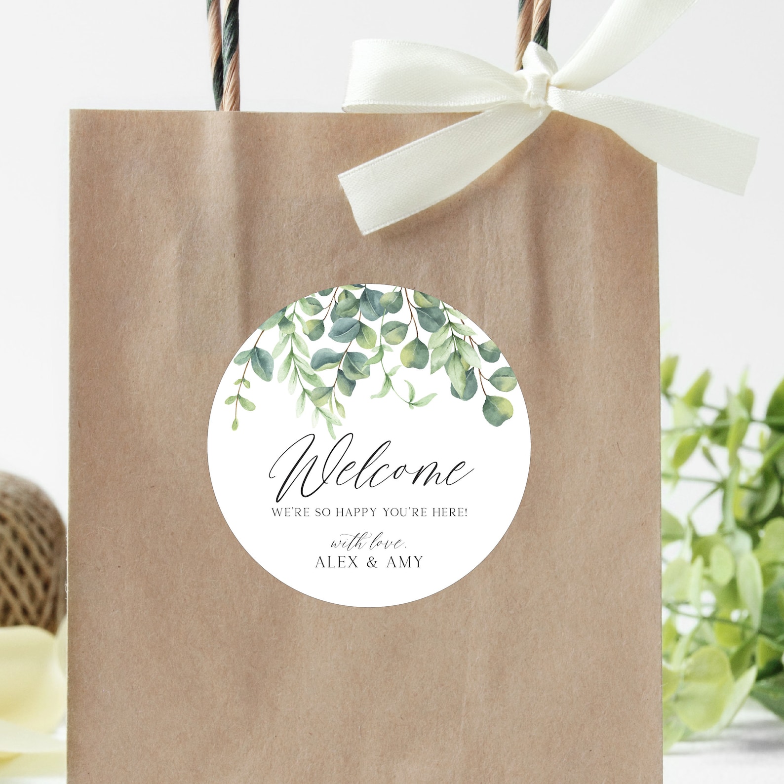 Wedding Welcome Stickers Welcome Bag Label Welcome Box - Etsy