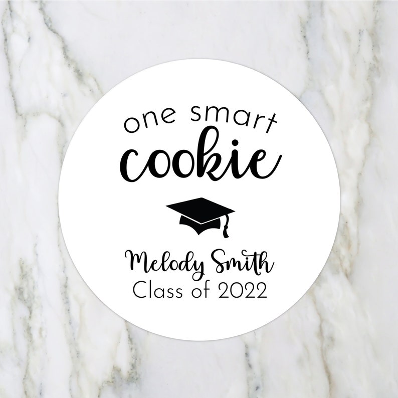 Graduation Stickers One Smart Cookie Sticker Graduation - Etsy