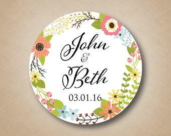 Gold Glitter Bridal Shower Stickers Custom Shower Favor Labels | Etsy