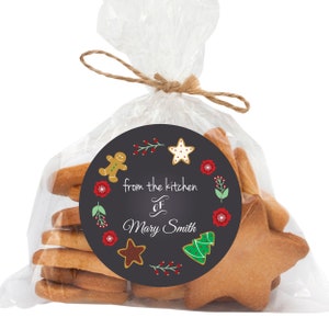 Christmas Stickers - Holiday Baking Labels, Christmas Baking Sticker ...