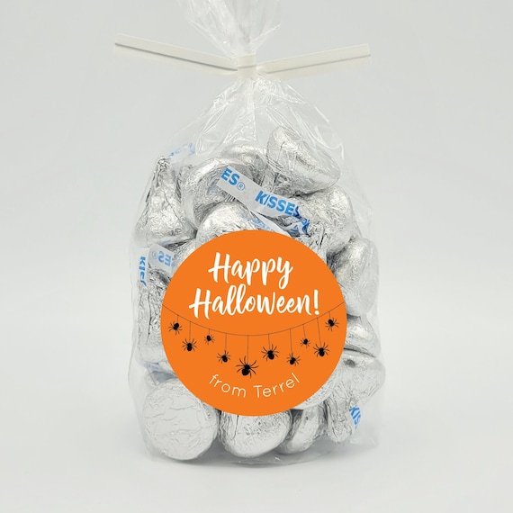 Halloween Stickers - Spider Bunting Halloween Stickers Kids Halloween ...