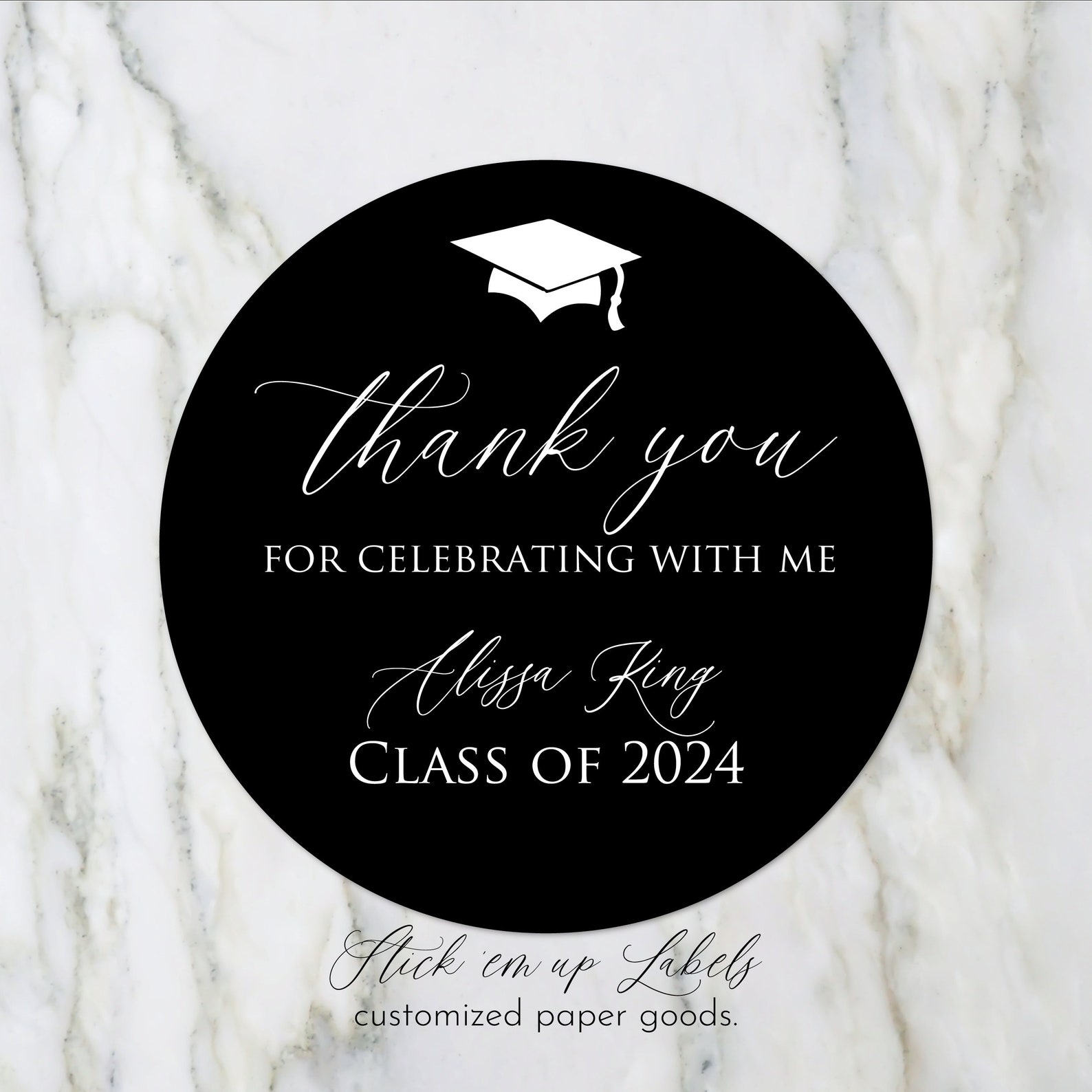 Graduation Stickers Graduation Party Stickers Graduation 2024 Labels ...