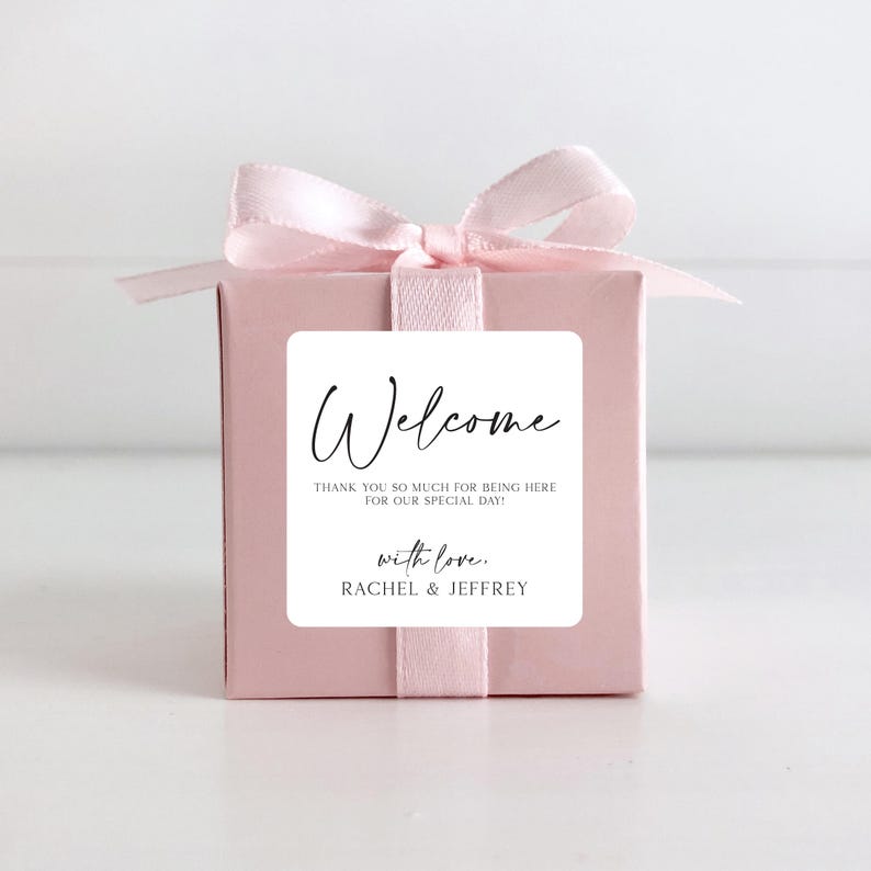 Wedding Welcome Bag Sticker - Welcome Bag for Hotel Guests Labels ...