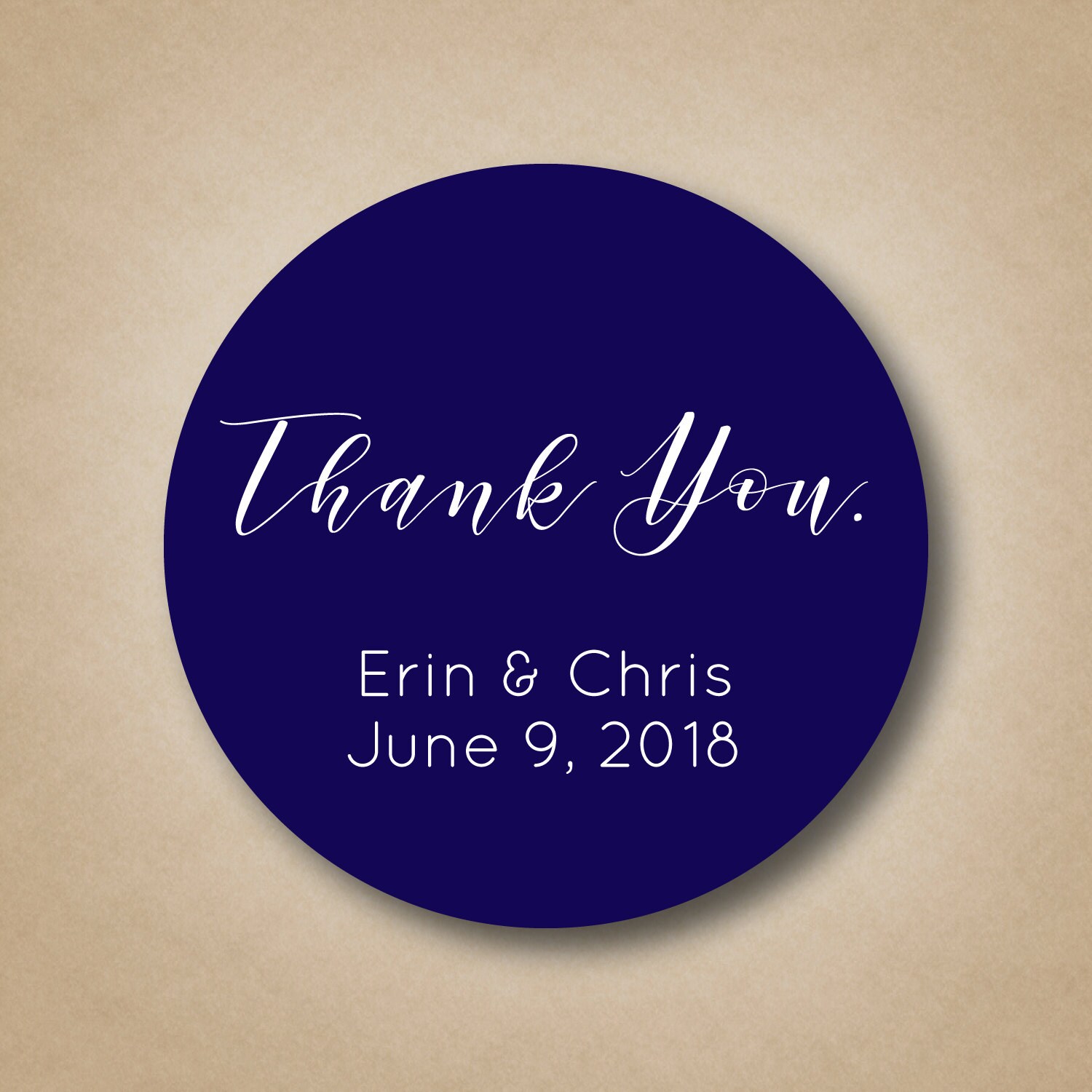 Wedding Stickers Thank You Labels Custom Wedding Favor Etsy