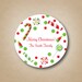 Holiday Treats Sticker Christmas Candy Label Custom Christmas Gift ...