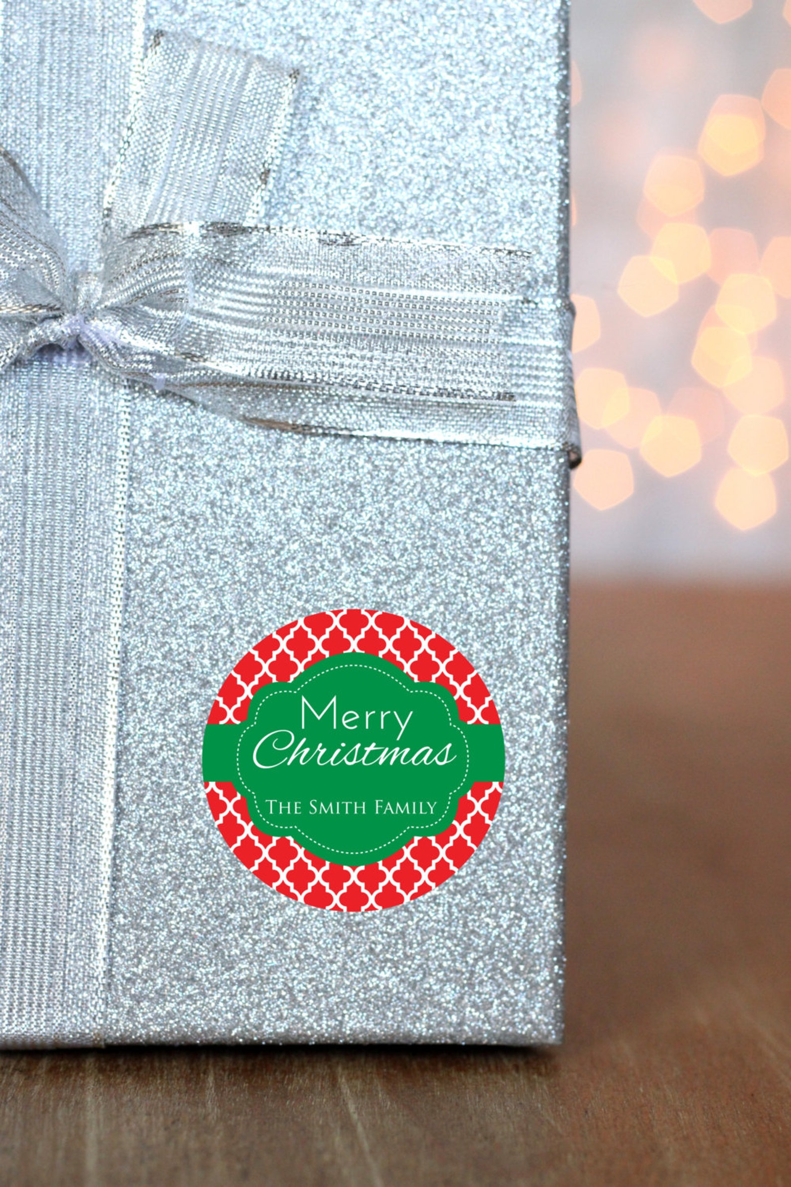 Christmas Sticker Personalized Christmas Label Holiday Gift - Etsy