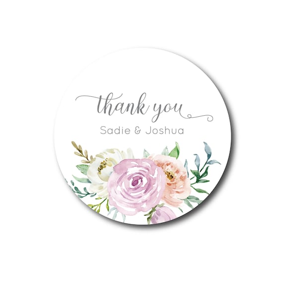 Wedding Stickers Thank You Stickers Wedding Favor Labels Thank You ...
