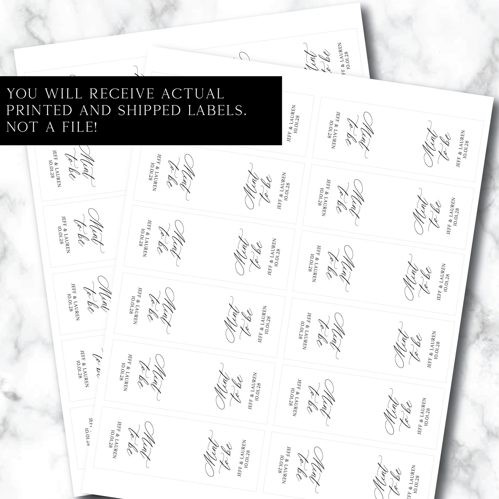 Wedding Favor Sticker Mint to Be Stickers Breath Mint Labels, Bridal ...