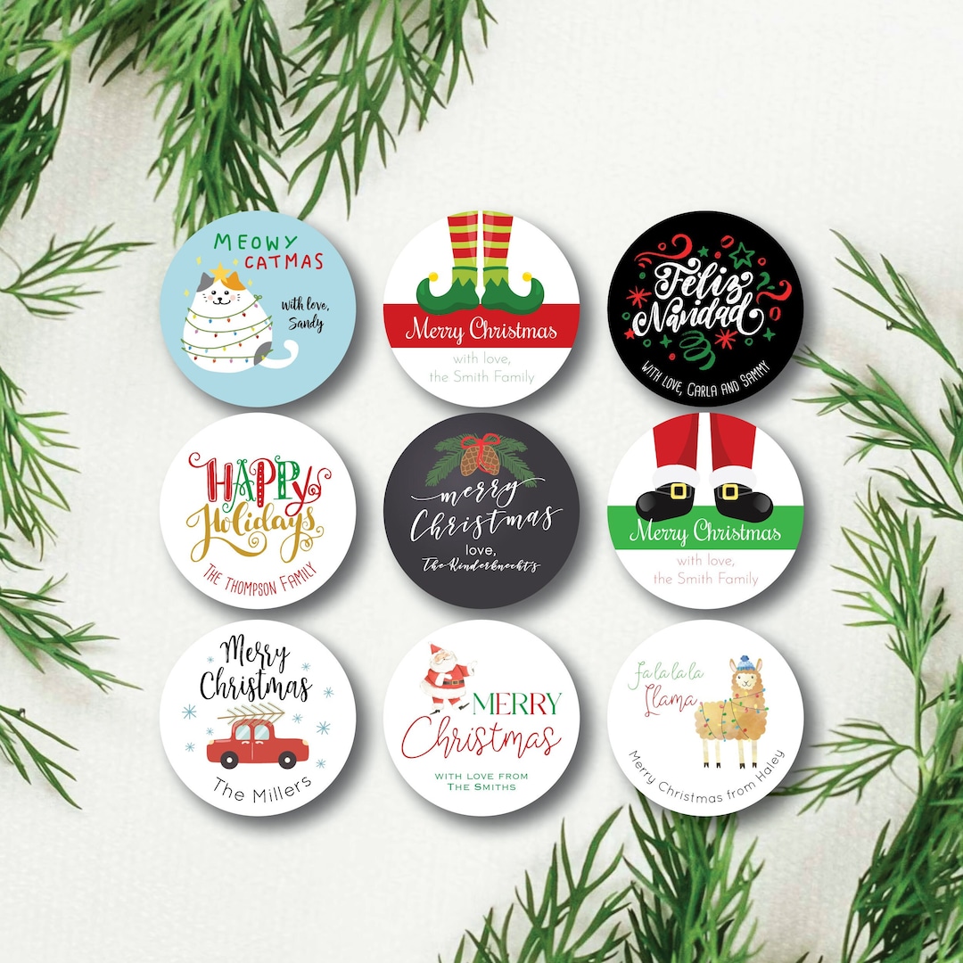 Christmas Gift Stickers - Christmas Gift Labels, Holiday Gift Labels ...