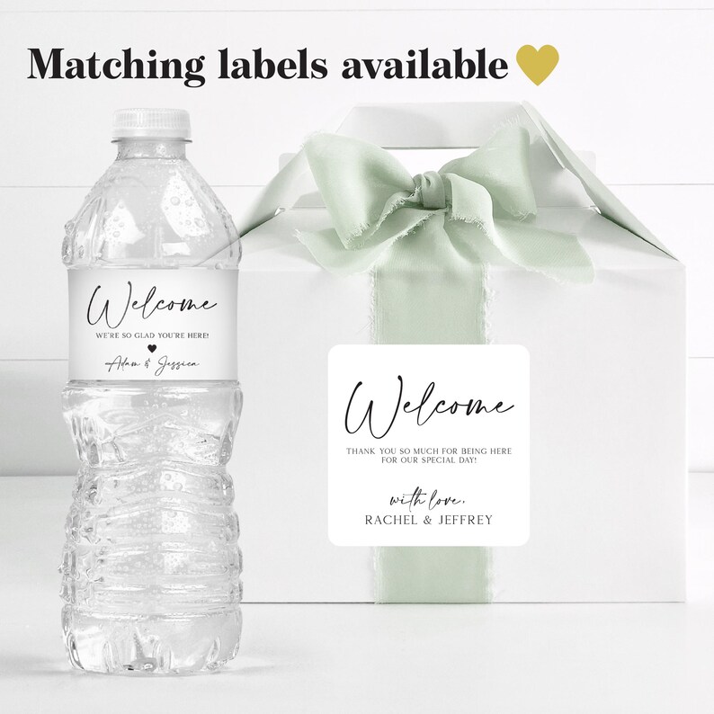 Wedding Welcome Bag Sticker - Welcome Bag for Hotel Guests Labels ...
