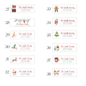 Christmas Return Address Labels - Christmas Address Label, Christmas ...