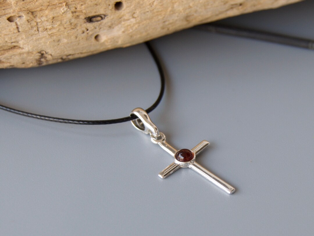 Cross Pendant Amber Cross Cross Amber Pendant Silver - Etsy